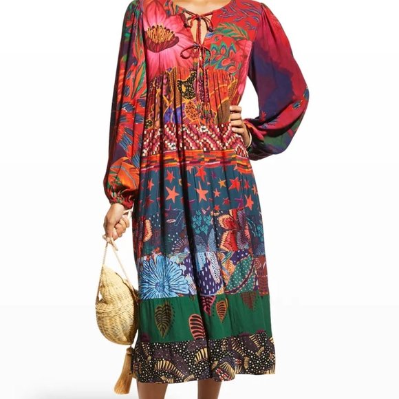 FARM Rio | Dresses | Farm Rio Mixed Prints Tunic Dress | Poshmark